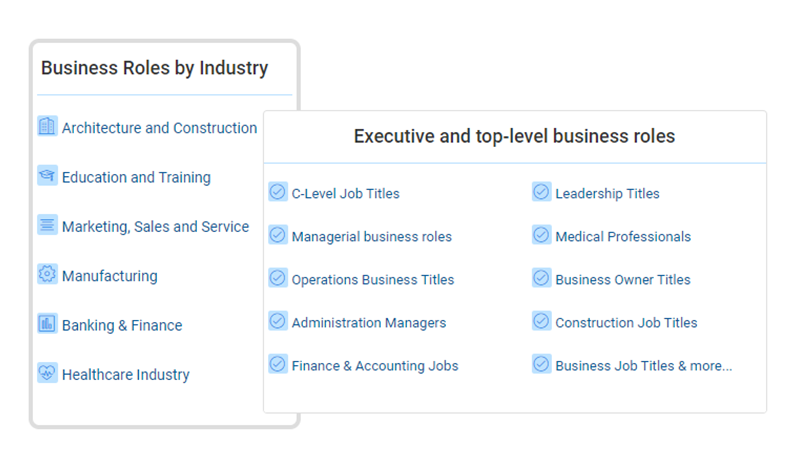 Job Title Specific Email List | Job Title Lists